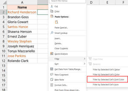 Filter By Color in Excel (3 Easy Ways + VBA)