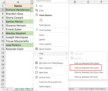 Filter By Color in Excel (3 Easy Ways + VBA)