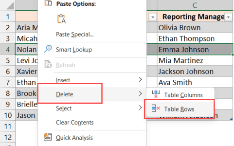 How to Delete Rows in Excel (Single or Multiple)?