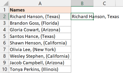 Remove Parentheses (Brackets) in Excel [4 Easy Ways]