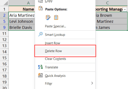 How to Delete Rows in Excel (Single or Multiple)?