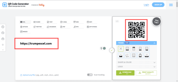 How to Create QR Codes in Excel (QR Code Generator)