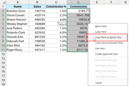 Remove Formulas (but Keep Data) in Excel