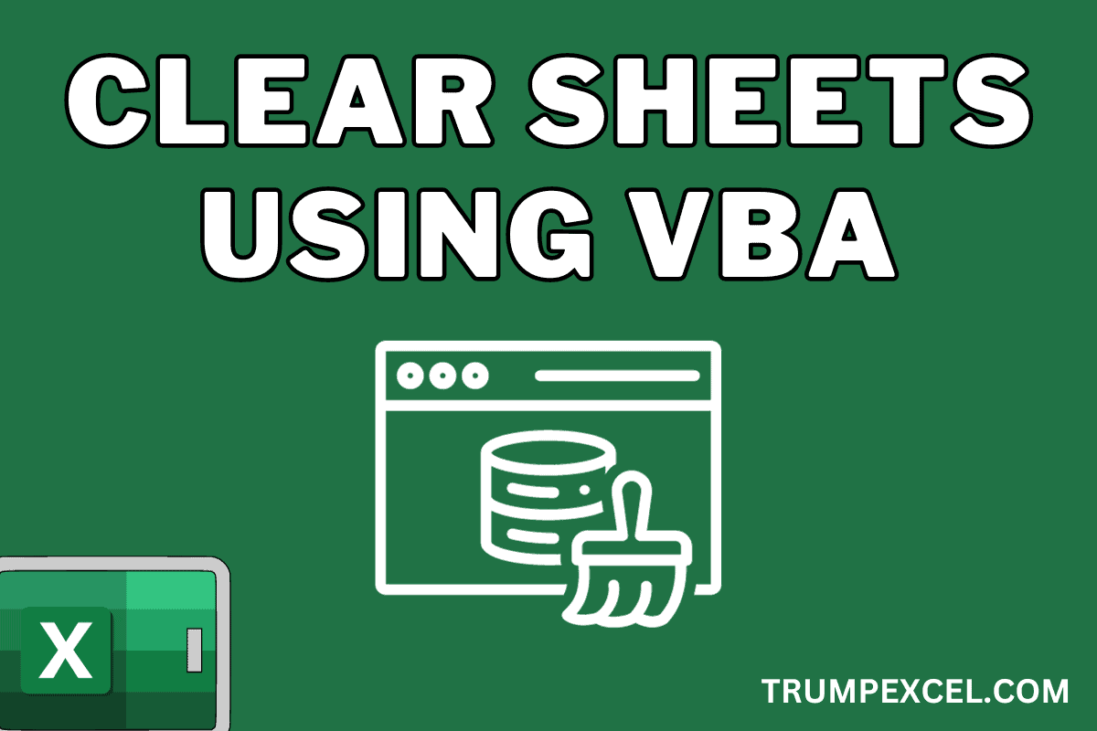 Clear Sheet Using VBA In Excel