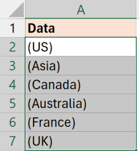 How to Add Parentheses Around Text in Excel (4 Easy Ways)