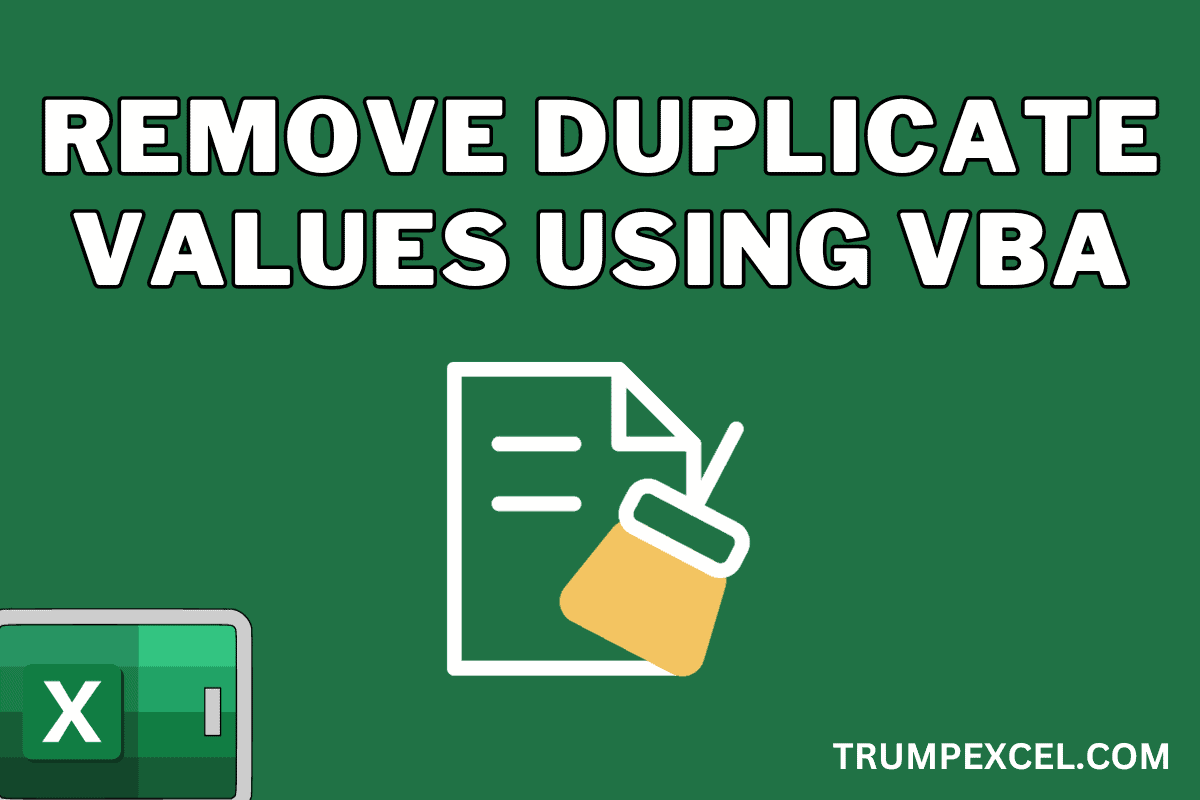 Remove Duplicate Values In Excel Using VBA