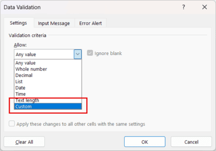 Prevent Duplicate Entries in Excel