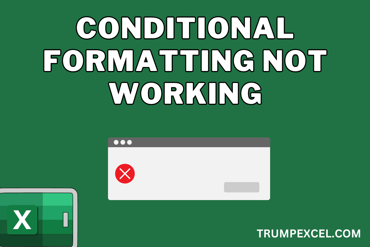Conditional Formatting Not Working In Excel Easy Fix 