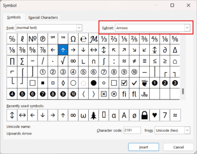 Insert Arrows in Excel (5 Easy Ways)