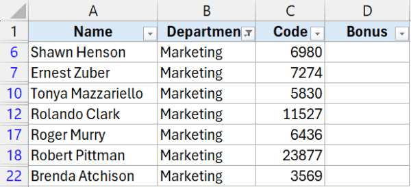 Paste into Filtered Column (Skipping Hidden Cells) in Excel
