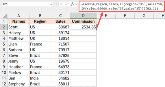 Excel LAMBDA Function - Easy Explanation with Examples