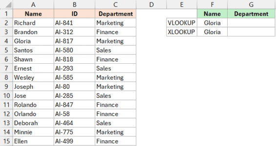 VLOOKUP vs XLOOKUP Function - What's the Difference?