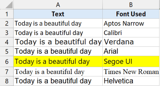 7 Best Fonts for Microsoft Excel