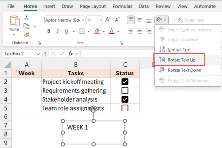 How to Write Vertically in Excel (3 Easy Ways)