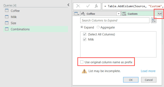 Create All Possible Combinations from Lists in Excel