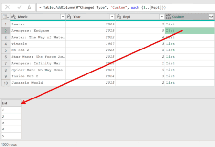 Repeat Rows N Times in Excel