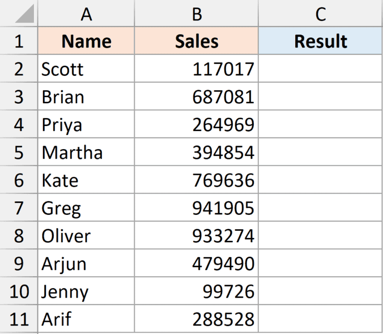 Round to the Nearest 1000 in Excel