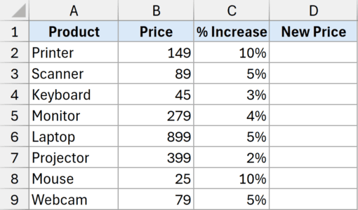 Add or Subtract Percentage From a Number in Excel (Formula)
