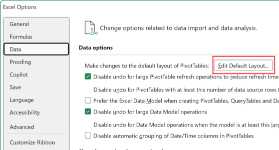 Change Pivot Table to Tabular Form
