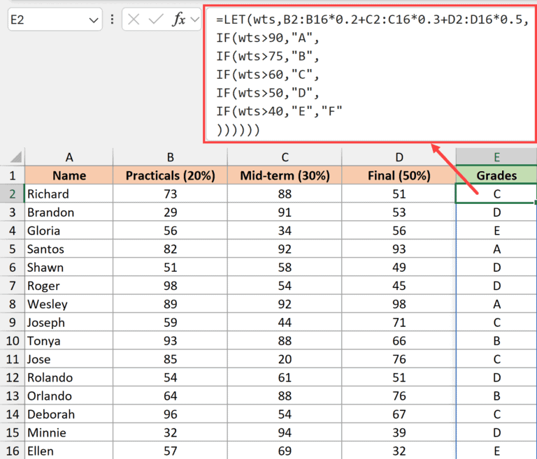 LET Function in Excel (Basic & Advanced Examples)