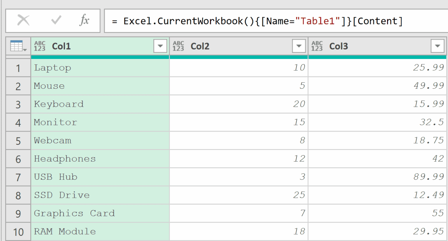 Table.RenameColumns Function in Power Query M (9 Examples)