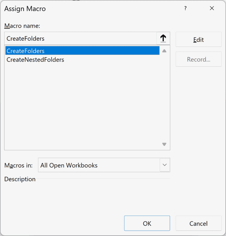 Bulk Create Folders (and Subfolders) Using Excel List
