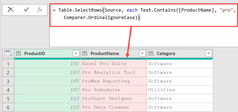 Text.Contains Function in Power Query M (7 Examples)